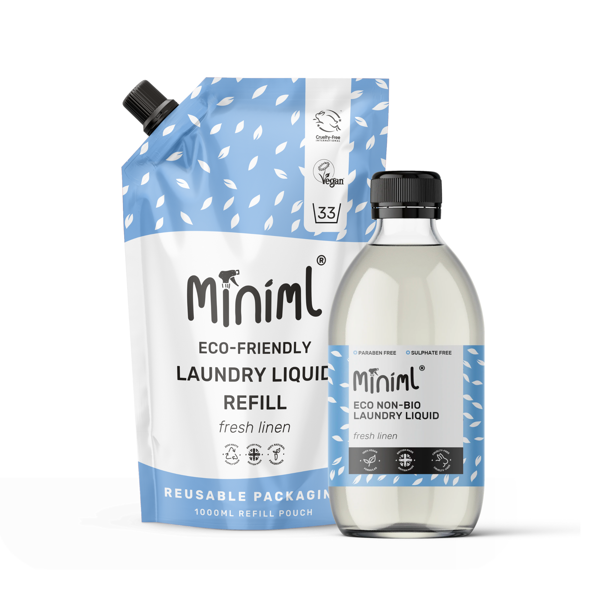 Refillable Eco-Friendly Washing & Laundry Detergent | Miniml